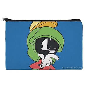 Looney Tunes Marvin The Martian Pencil Pen Organizer Zipper Pouch Case