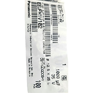Replacement for 6 pcs Panasonic FM Series Capacitors 35V 1000uf Low Impedance