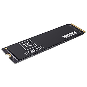 TEAMGROUP T-CREATE Classic 1TB Read/Write up to 7,200/6,200MBs 600TBW for Creators NVMe M.2 PCIe Gen4x4 3D NAND TLC SSD w/SLC Cache TM8FPM001T0C329