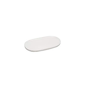 Unknown1 Every Time White Oval Platter Off/White Solid Casual Modern Contemporary Porcelain 1 Piece Microwave Safe