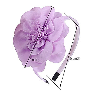 XIMA 10pcs Chiffon Flower Girls Headbands for Kids Children Teens toddlers Hair Accessories…