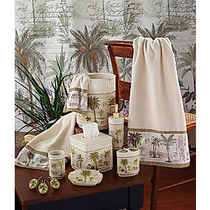 Avanti Linens - Soap Dispenser/Lotion Pump, Tropical Inspired Bathroom Accessories (Colony Palm Collection)