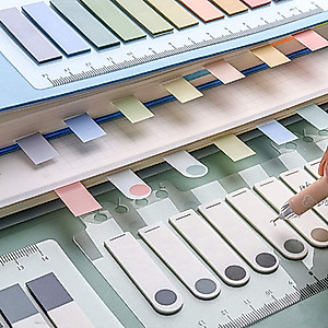 Morandi Sticky Notes, Writable Index Tabs, Set of 10 x 3 Packs Colorful Macaron Memo Stickers, Waterproof for Books, Folders, Glass, Monitors & Filing Cabinets, 200 Pieces/Pack, Morandi