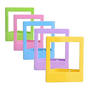 SUNMNS Colorful Photo Picture Frame Compatible with Fujifilm Instax Square SQ1 SQ6 SQ10 SQ20 Camera Film, 5 Pieces