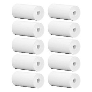 10 Rolls Thermal Paper, 2.24 x 0.98in White Thermal Paper for Portable Bluetooth Pocket Mobile Printer