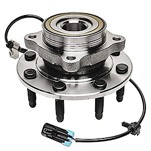 Detroit Axle - 4WD Front Wheel Bearing Hubs for Silverado Sierra 2500 HD 3500 Chevy Avalanche Suburban GMC Yukon XL 2500 Hummer H2 Wheel Bearing and Hubs Assembly Replacement