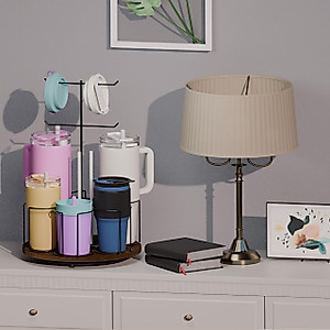 Water Bottle Organizer for Stanley Cup Holder for Cabinet Organizer,Tumbler with Handle Lid Organizer for Owala 24oz 32oz Yeti Simple Modern Stanley 40oz 30oz, Mug Stand Kitchen Organizers and Storage