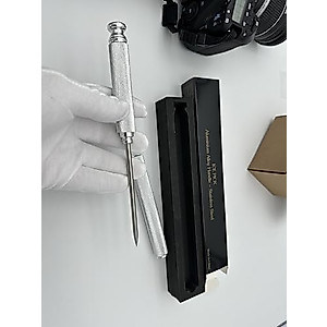 Stainless Steel Ice Pick with Safety Cover, Pick Tool for Breaking Ice, Non-slip Antiskid Handle for Easy to Grip (Silver)