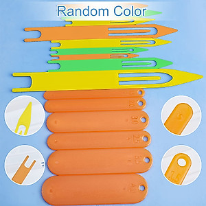 SUPERFINDINGS Fishing Netting Needle Repair Kits Including 1pc Sharp Steel Scissors 9 Sizes Plastic Fishing Net Shuttle and 6 Sizes Plastic Mending Fishing Net Tools