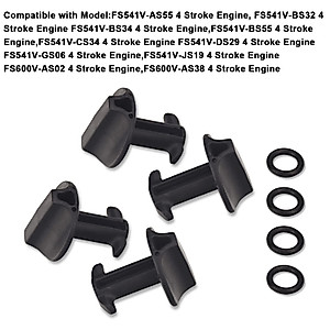4 Pack 92210-1730 Air Cover Knob - by Ohoho - Compatible with Kawasaki 92210-1730 92210-7038 92055-7025 FS481V, FS541V, FS600V, FS691V, FS730V