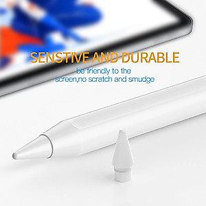 Tips Compatible with Apple Pencil Replacement Nib 1st & 2nd Generation Tips and iPad Pro iPencil (4 Pack)