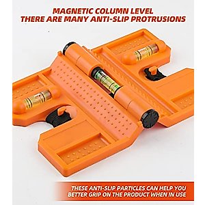 RONGPRO Magnetic Post Level, Folding Magnetic Post Level with Elastic Loop for Hands-free Work