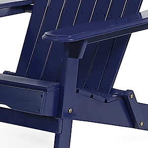 Christopher Knight Home 296701 Hanlee Adirondack Chair, Navy Blue