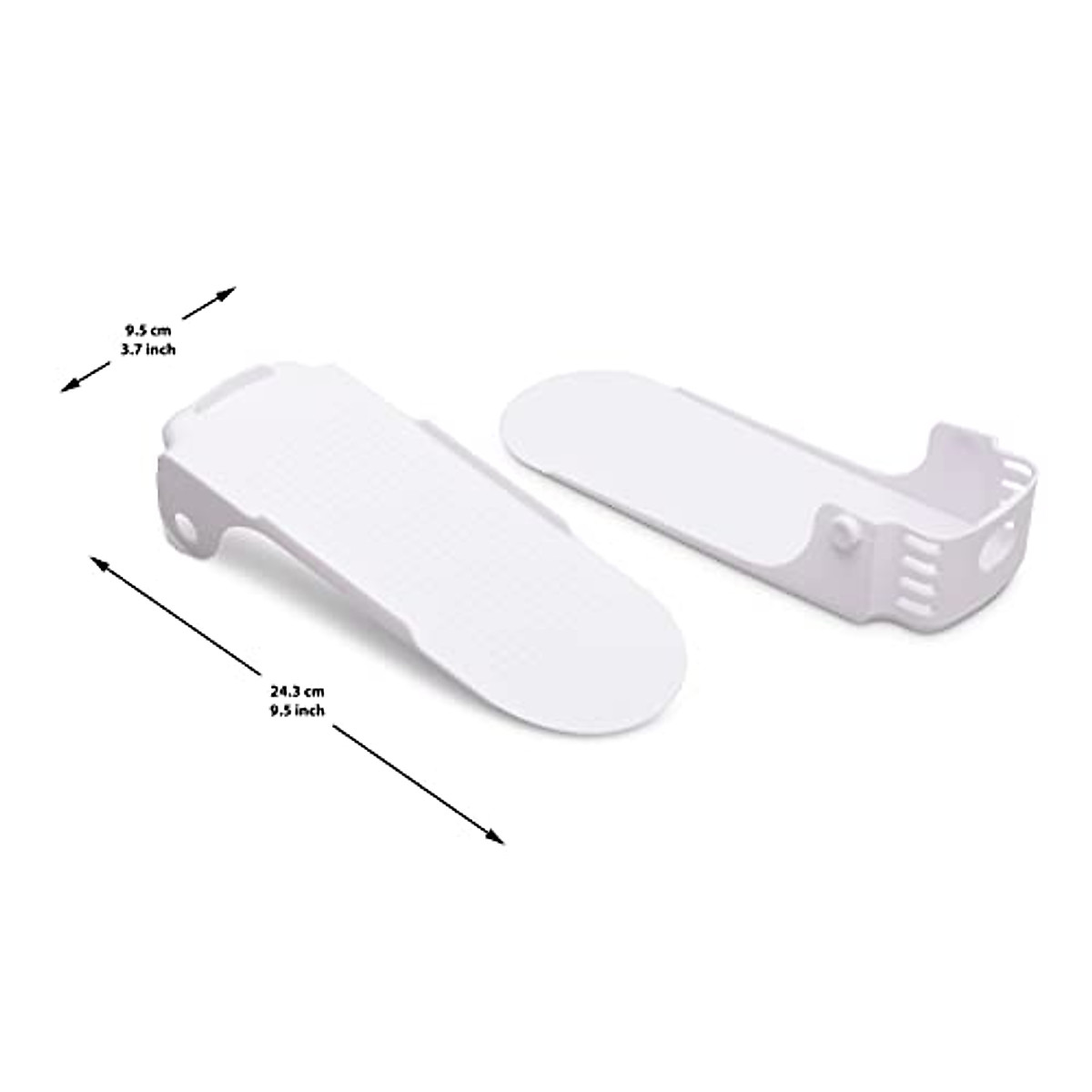 CWBEATS Shoe Slot Organizer - 20 Pieces Double Deck Shoe Rack Design - 4 Adjustable Heights - Complete with Sneaker Balls