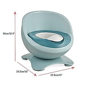 Costzon 2 in 1 Potty Training Seat, Potty Training Toilet w/Removable Potty Pot & Splash Guard, Real Toddler Potty w/High Backrest & Anti-Slip Pad, Egg-Shaped Toilet Trainer Seat for Girls Boys