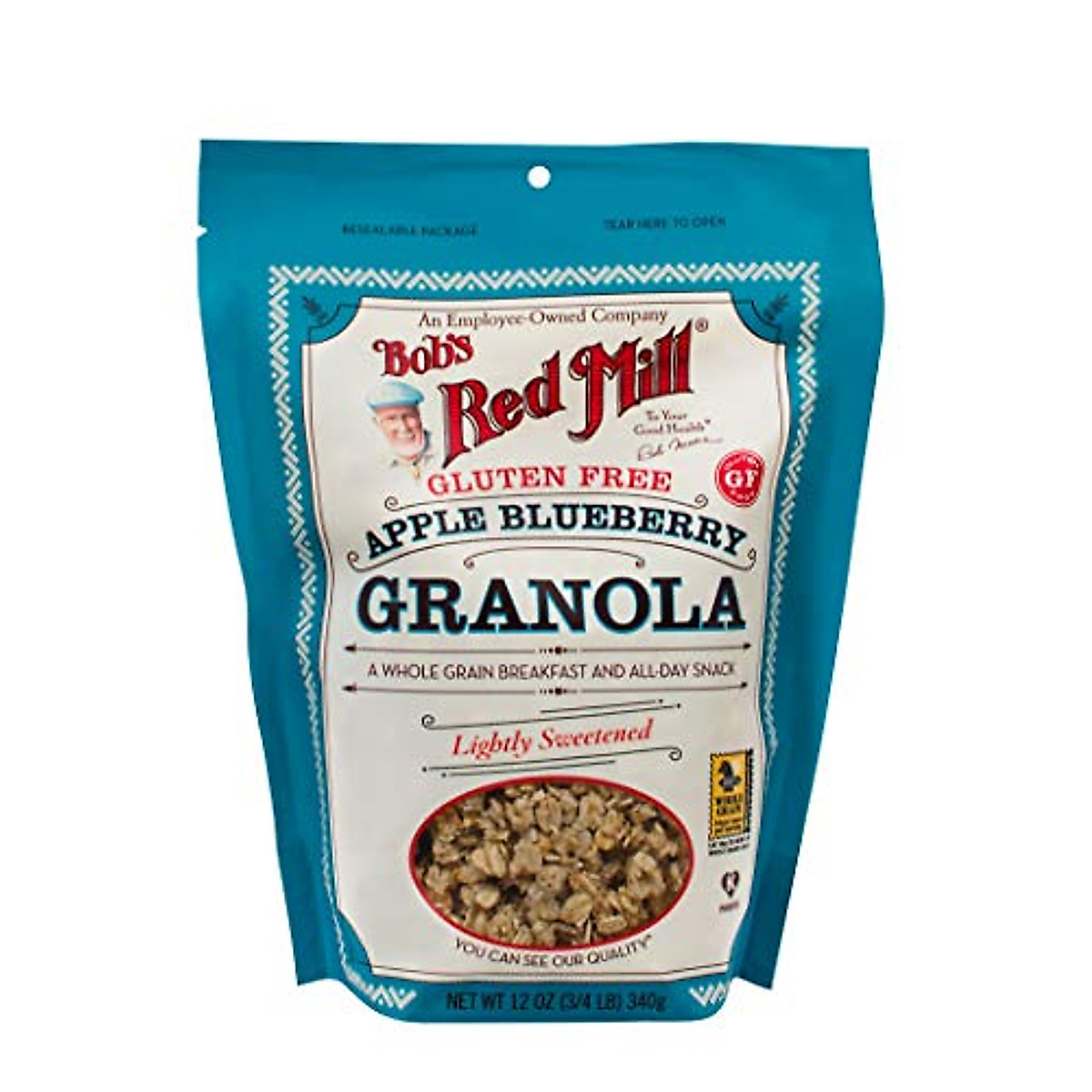 Bob's Red Mill Gluten Free Apple Blueberry Granola, 12-ounce (Pack of 4)
