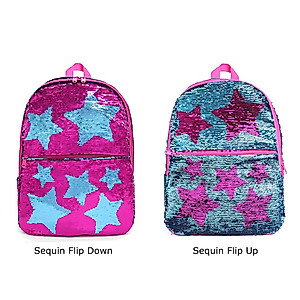 Le Vasty Kids Sequin Backpack for Little Girls Cute Elementary School Book Bag Bookbag Glitter Sparkly Child Travel Back Pack One_Size Hot Pink