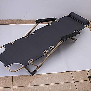 XZGDEN Lightweight Leisure Lounger Portable Metal ReclinerHousehold Office Garden Patio Beach Camping Lounger Chairs