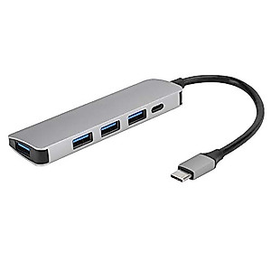 Type-C Expander, Large?Capacity Device PD Power Supply Docking Station, Multifunctional Converter for Type?C Mobile Phone Notebook Keyboard Mouse
