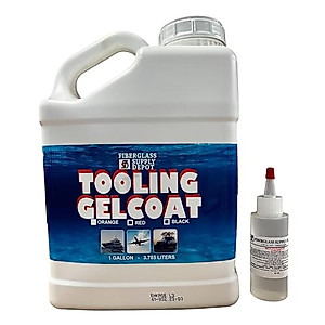 Fiberglass Supply Depot Inc. Orange Tooling Gelcoat Gallon with 60cc Hardener (MEKP)