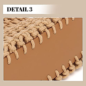 Freie Liebe Small Crochet Tote Bag for Women Summer Mesh Woven Handbags Beach Hobo Bag