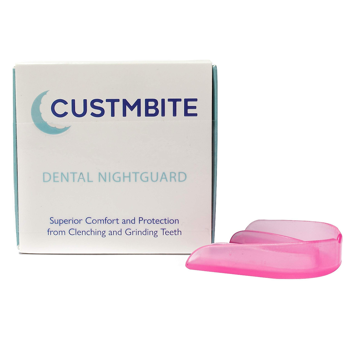 CustMbite Nightguard - Pink Color - Professional Dental Guard, Custom Fit Night Guard for Teeth Grinding, TMJ Relief & Bruxing