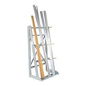 Vestil SR-V Floor Mounted Vertical Economical Material Rack, 37" Width, 72" Height, 24" Depth, 2000 lbs Capacity