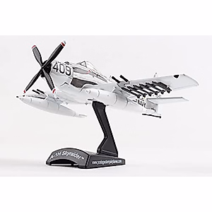 Daron Postage Stamp A1H SkyRaider 1/110 Papoose Flight PS5364-3, White
