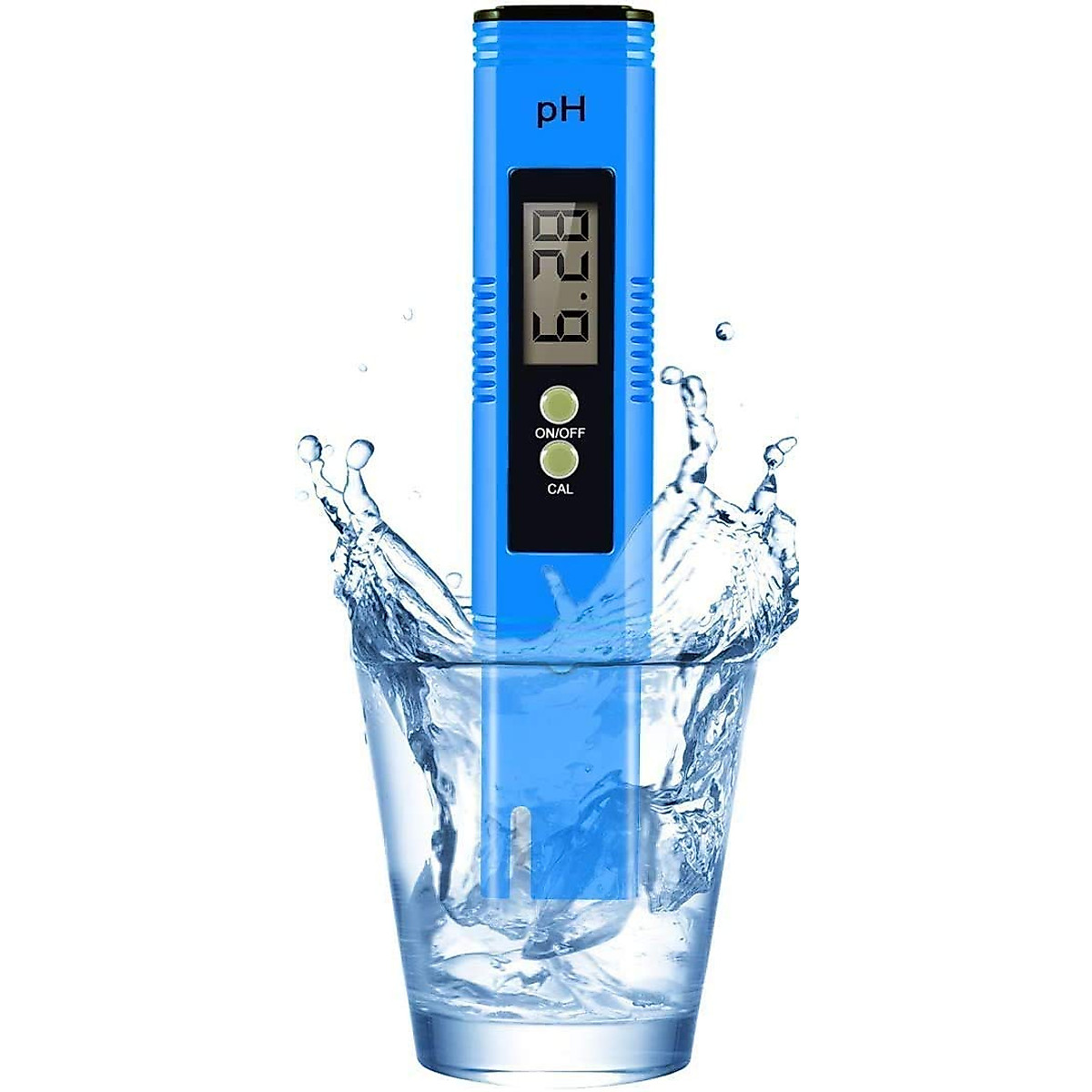 Digital PH Meter, PH Meter 0.01 Resolution Pocket Size High Accuracy Water Quality Tester,Accuracy Pocket Size with 0-14 PH Measurement Range,Suitable for Aquariums, Swimming Pools