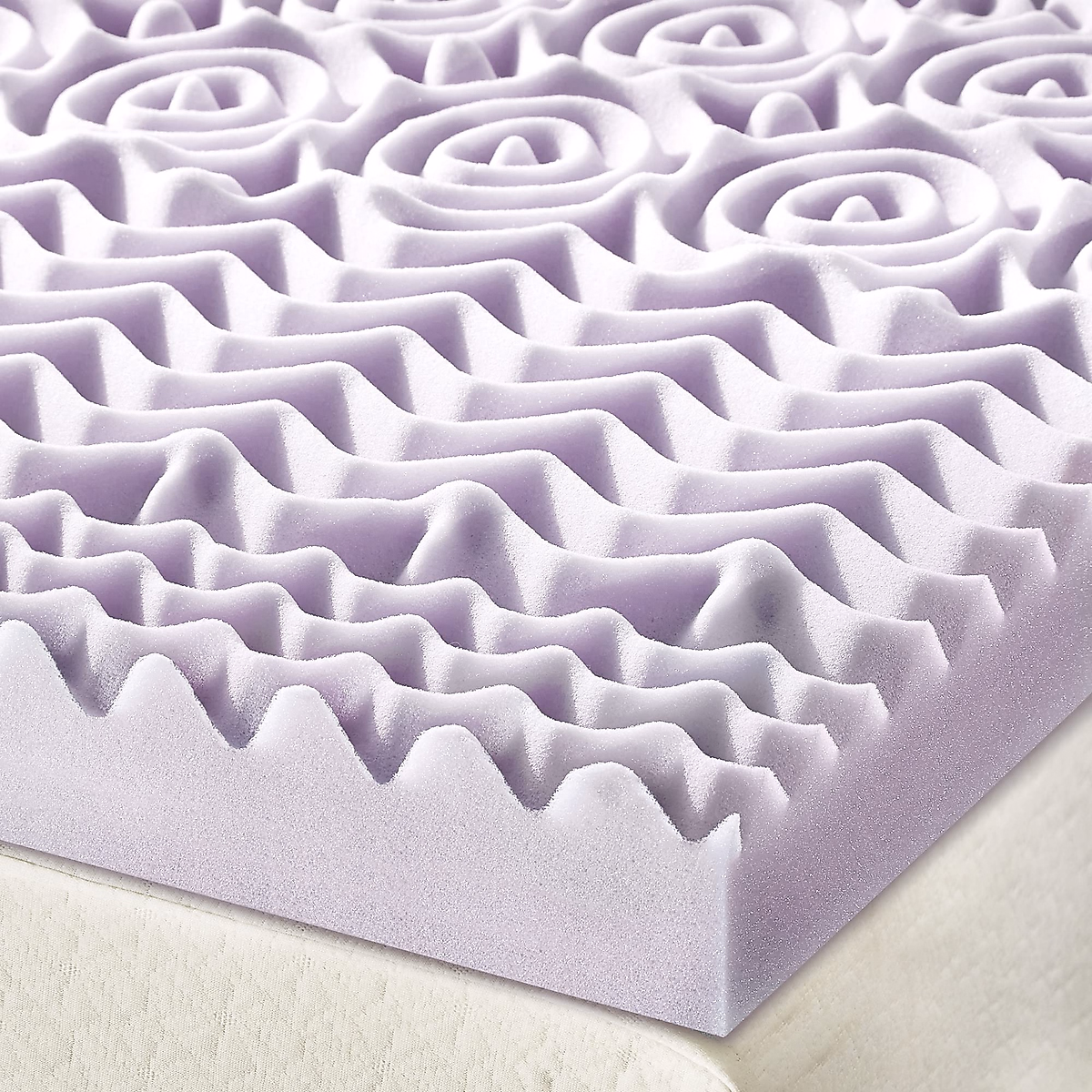 Best Price Mattress Full Mattress Topper - 3 Inch 5-Zone Memory Foam Bed Topper with Lavender Infused Cooling Mattress Pad, Full Size