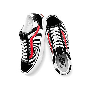 Vans U Style 36 Sneakers (Swirl) Black/Flery Cor