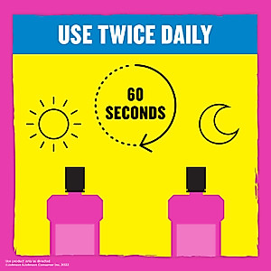 Listerine Smart Rinse Anticavity Fluoride Mouthwash, Pink Lemonade, 16.9 Fl. Oz (Pack of 6)