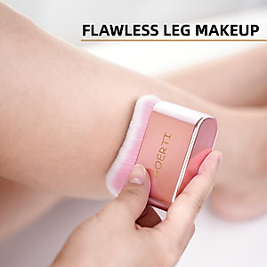 Self Tanner Brush - Kabuki Brush for Body, High Density Professional Face Body Kabuki, Powder, Foundation, Bronze, Shimmer, Self Tanner Brush for Blending Liquid Cream Tanning Mousse Applicator