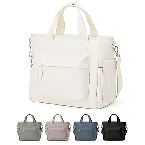 UPPACK Lunch Bag Women,Large Adult Lunch Box for Women Men,Insulated Lunch Tote Bag For Work,Fit and Fresh Lunch Bags Loncheras Para Mujer With Shoulder Strap Water Bottle Holder Beige