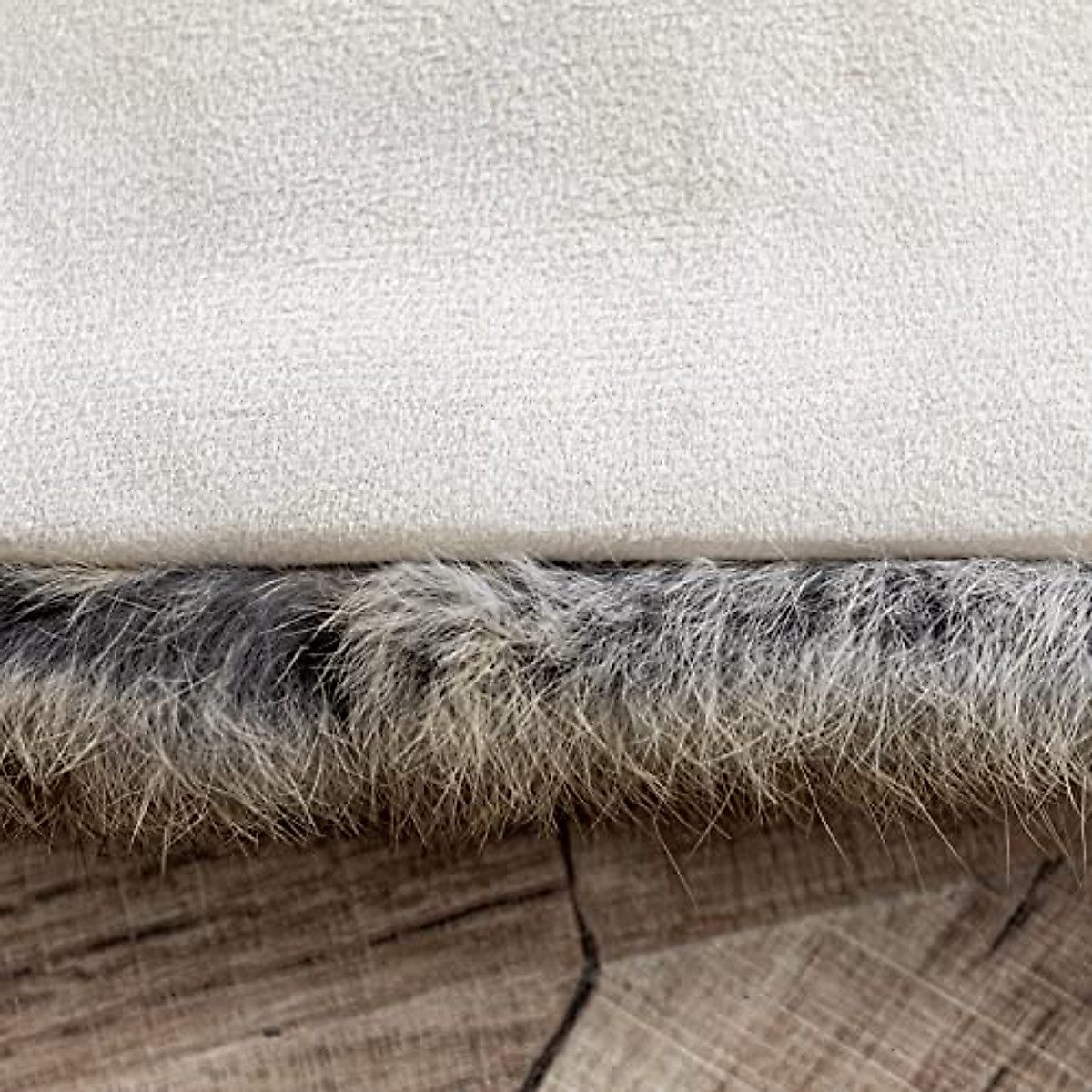 Natural Real Rabbit Fur Throw Blanket Luxury Fluffy Soft Cozy Plush,Thick Warm Blanket for Couch, Sofa and Bed,55.1in x62.9in(Straw Yellow)