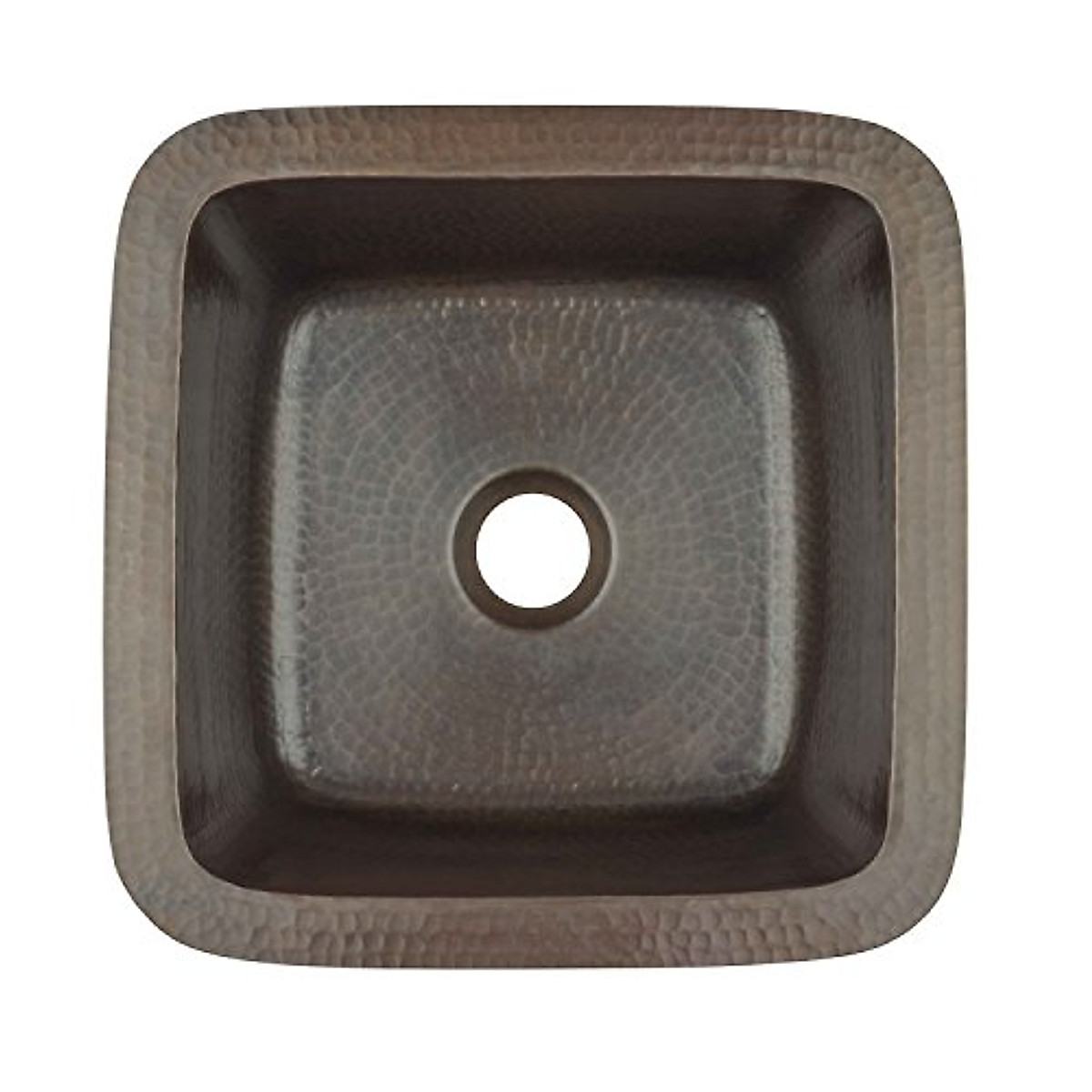 Sinkology P1U-1212BC-AMZ-TG Pollock Undermount 12" Bar Prep Kit with Grid Drain Armor Kitchen Sink, 12 x 12 x 5, Aged Copper