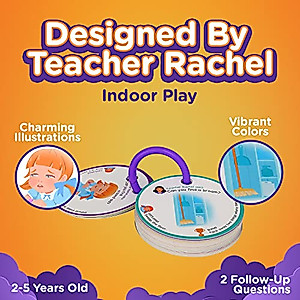 Zetz Brands Toddler Scavenger Hunt Game at Home - Extra-Thick Cards for Discovery & Vocabulary - A Cooperative Family Game, Toddler Toys, Preschool Activities & Gifts for 2-5 Yr Old Boys & Girls