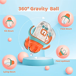 SUPERMAMA Sippy Cups for 1+ Year Old with Spout & Straw(9/11 Oz), PPSU No Spill Sippy Cups with Weighted Straw, Spill Proof Training Toddler Cups With Handle for Baby 6+ Months