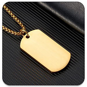 PEAS 18K Gold Plated Jewelry Basketball Hoop Dog Tag Pendant Iced Out Crystal Necklace,22" Box Chain