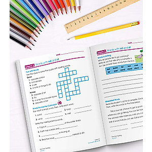 Spectrum Spelling Workbook Grade 2, Phonics and Handwriting Practice With Sight Words, Vowels, and Compound Words, 2nd Grade Workbook With English Dictionary, Classroom or Homeschool Curriculum