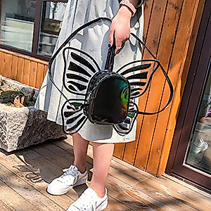 Ozgkee Butterfly Backpack Travel Bag (black)