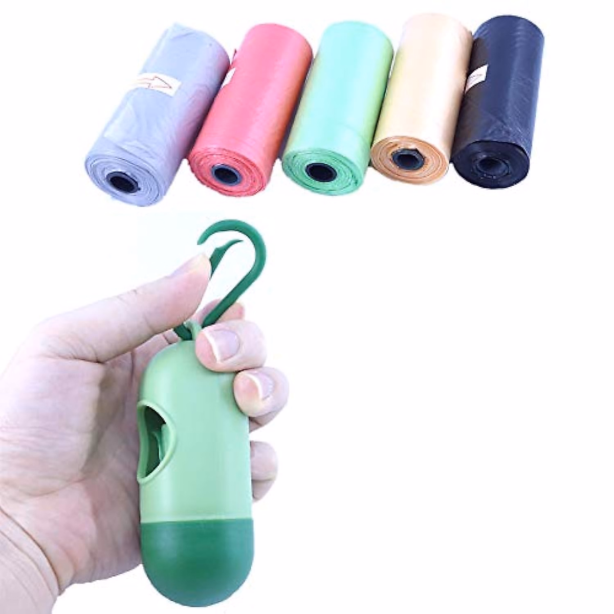 75 Disposable Diaper Refill Bags with Free Capsules Diaper Bag Dispenser,Unscented,Color May Vary