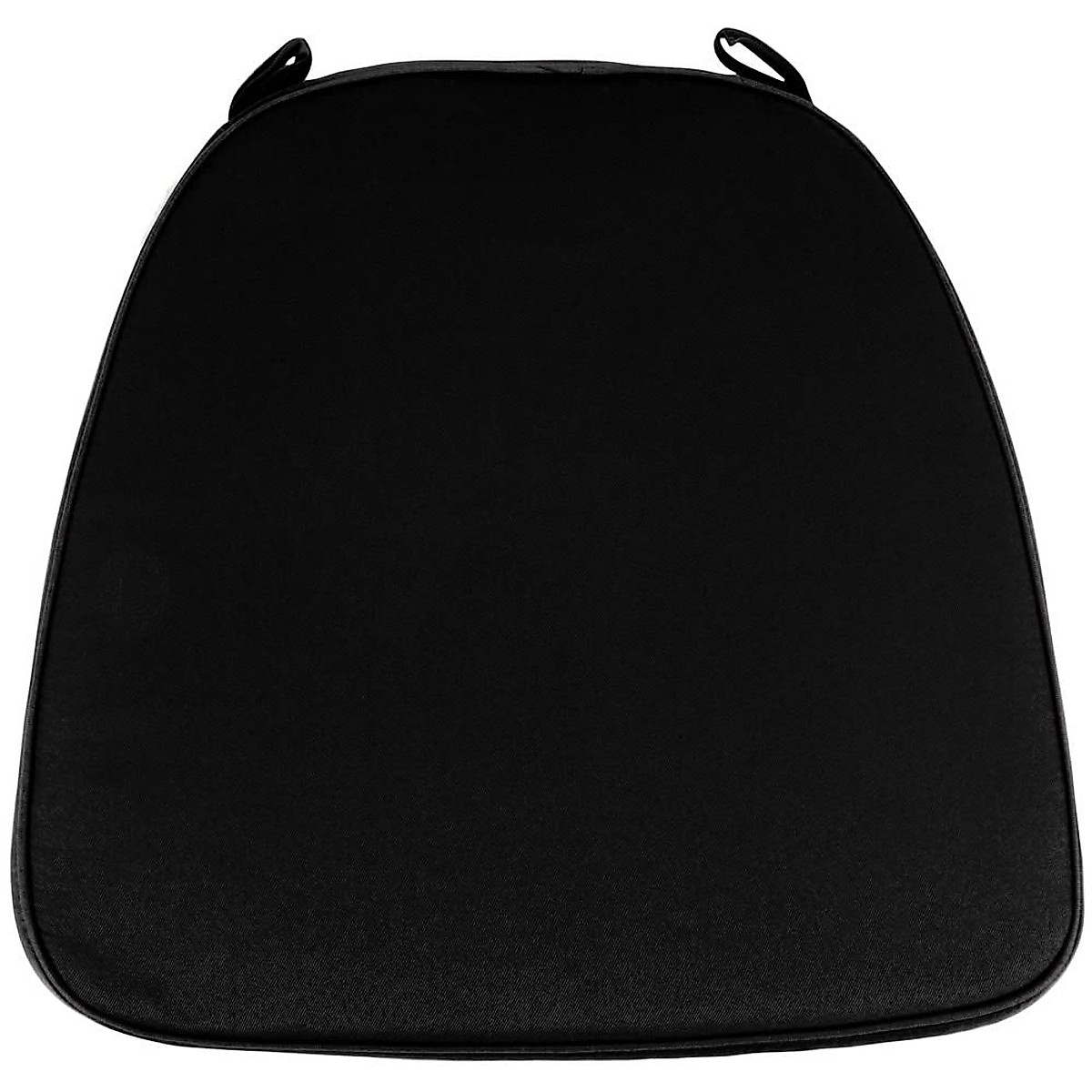 Yanel Prime Products Chair Pad | Seat Padded Cushion with a Polycore Thread Soft Fabric, Straps and Removable Zippered Cover (Black)