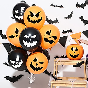 6” Pumpkin Face Stencils Halloween Stencils Reusable Pumpkin Carving Stencil for Painting on Wood Paper Window