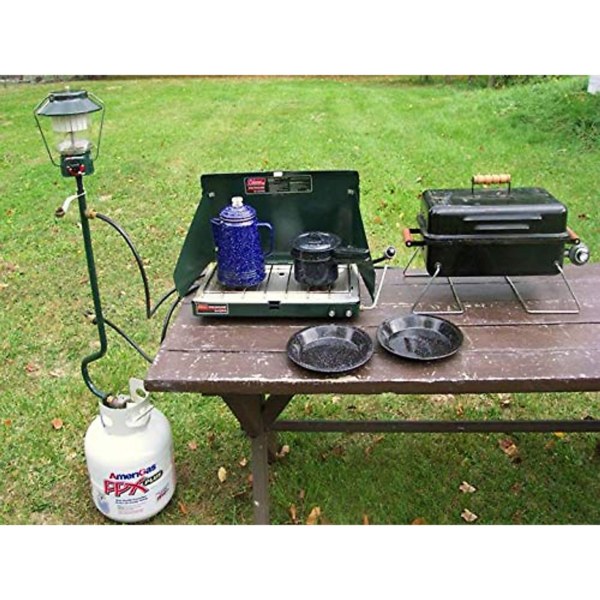 Hiland GA09 Propane Tank Adapter Hose 10 Ft, w/Adapters, Black, One Size Fits All, Black