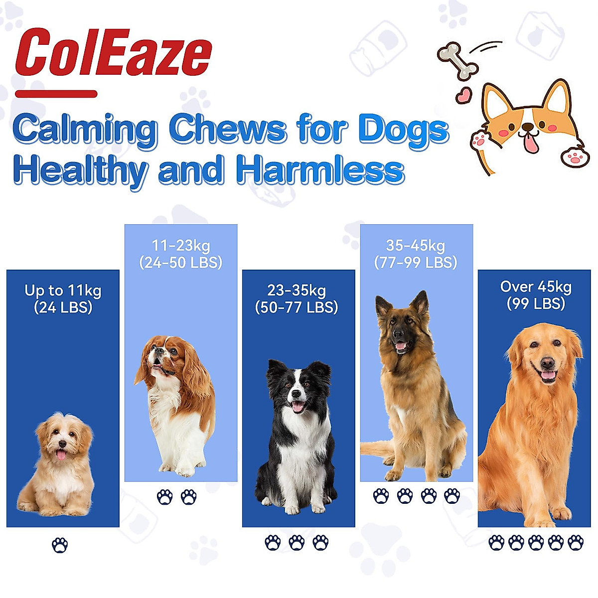 Calming Chews for Dogs - Dog Anxiety Relief - Dog Calming Treats - Dog Calming Chews 120 Count - Chicken Flavor