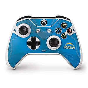 Skinit Decal Gaming Skin Compatible with Xbox One S Controller - Officially Licensed NFL Los Angeles Chargers Team Jersey Design