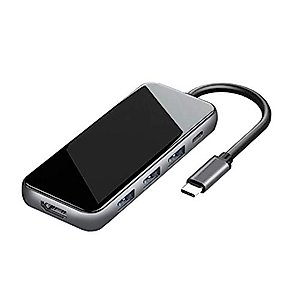 SHYPT Portable Smart Extender，Multifunction USB C Hub Adapter 5 in 1 USB3.0X3 PD HDMI USB Hub