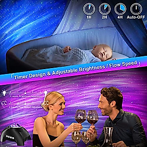 Vinwark Northern Lights Aurora Projector for Bedroom with Music Bluetooth Speaker and White Noise, Galaxy Projector, Starry Night Light Projectors for Kids Adults Gaming Room