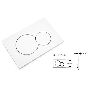 Dual-Flush Actuator Plate for Concealed Cisterns Alpine White Compatible with Geberit 115.770.11.5